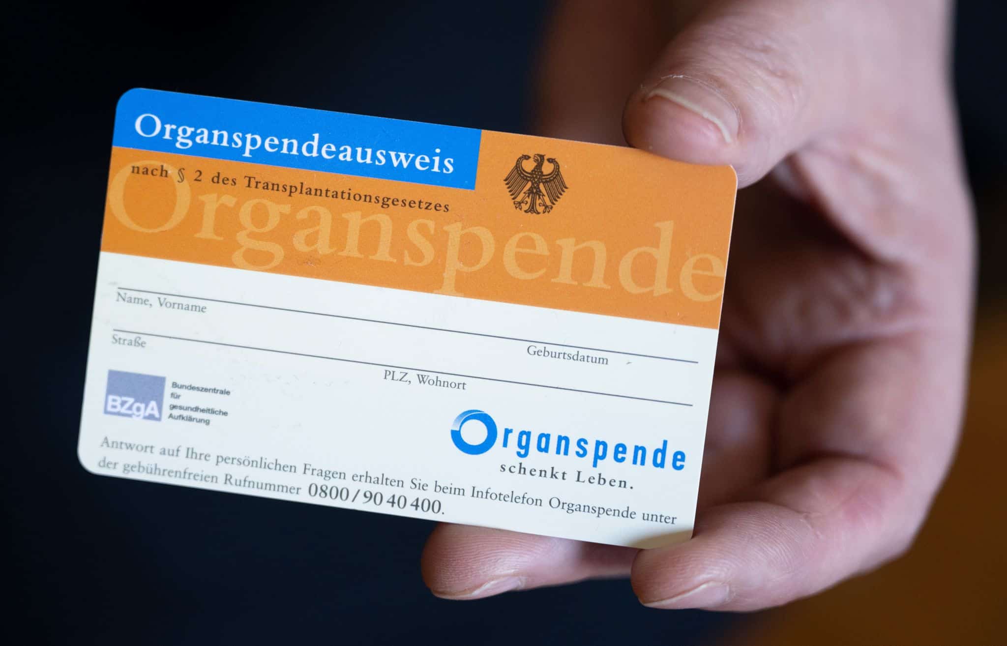 Thüringen liegt bei Organspenden deutlich über Bundesschnitt