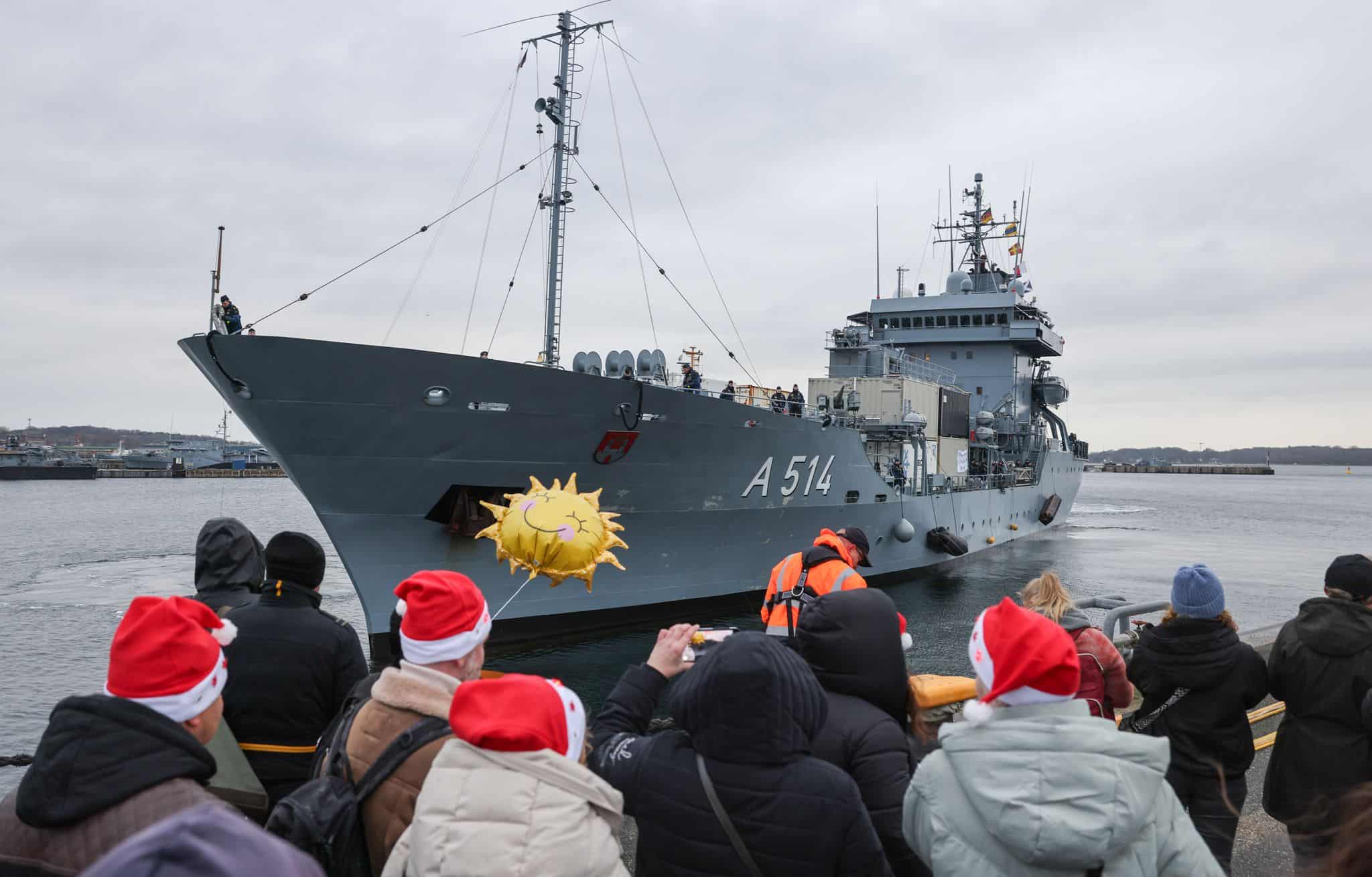 Marineschiffe zurück in Kiel nach erfolgreichen Einsätzen