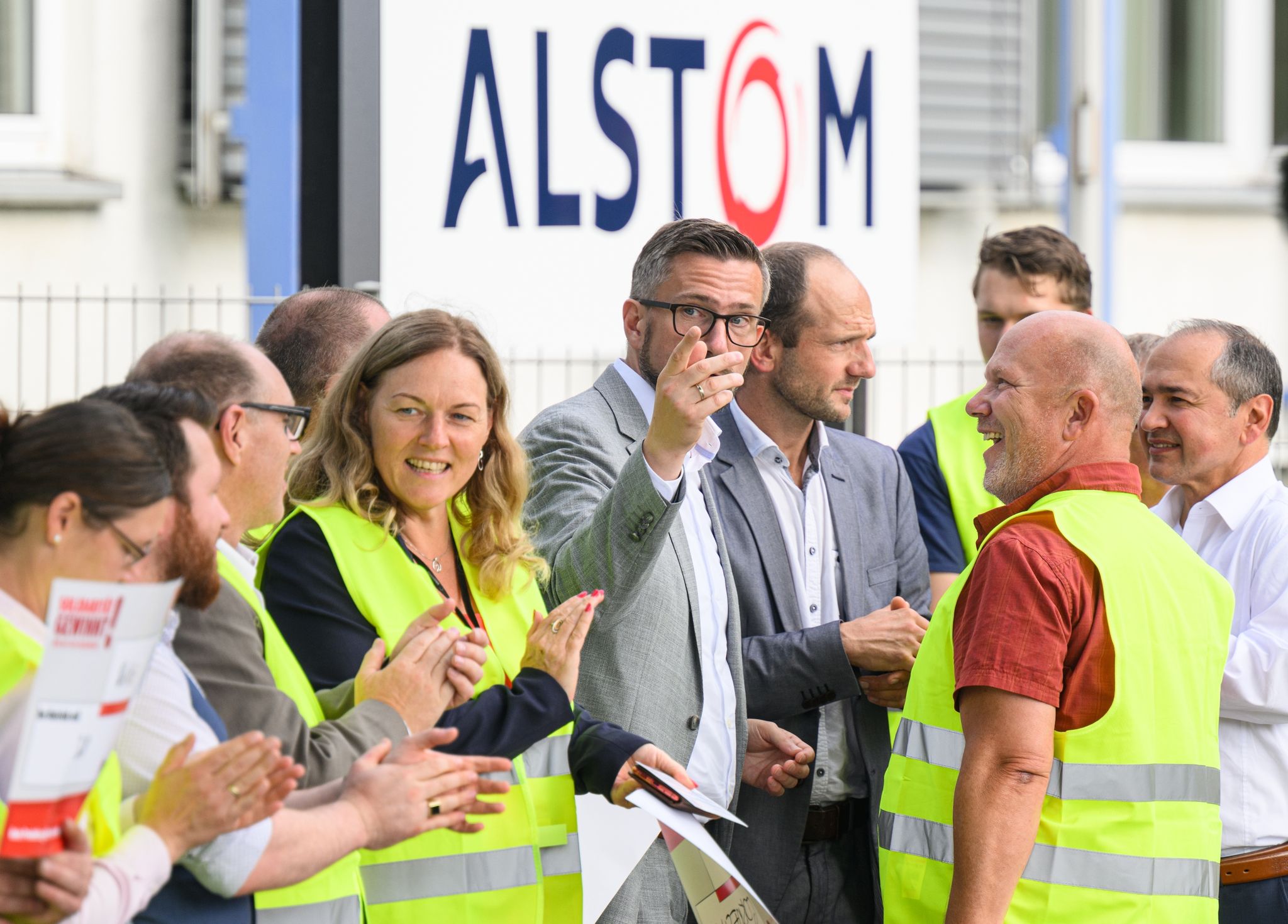 Alstom-Proteste gegen geplante Stellenstreichungen