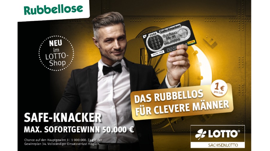 Mit Sachsenlotto zum "Safe-Knacker" werden und bis zu 50.000 Euro gewi