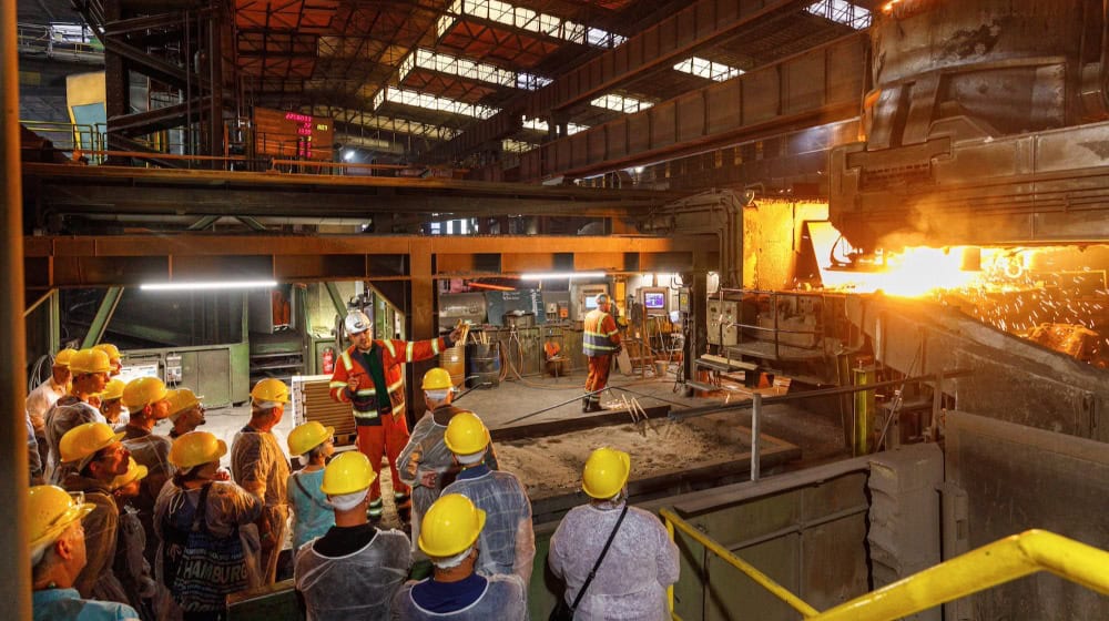 Feralpi eröffnet sein neues Walzwerk in Riesa