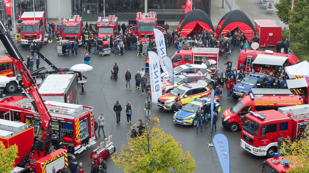 Start der Feuerwehr-Messe in Dresden mit Rekordausstellern